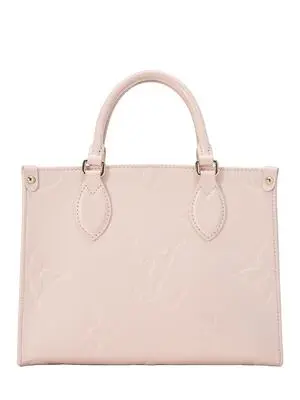LOUIS VUITTON Giant Monogram Empreinte On The Go - Pink