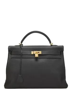 Hermès Togo Kelly Retourne 40 Handbag - Black