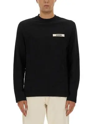 Jacquemus Long-sleeved T-shirt - Black