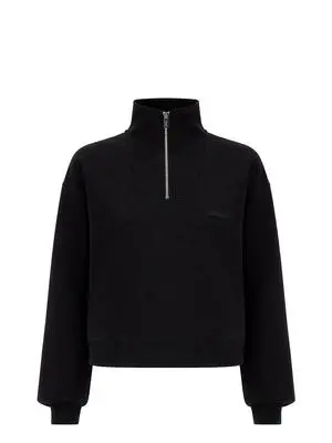 Jacquemus Grosgrain Turtleneck Sweatshirt - Black