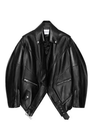 Givenchy Back-to-front Leather Biker Jacket - Black