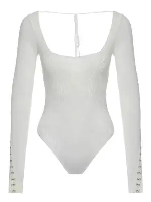 Anna October Long-sleeve Body - White
