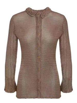 Savannah Morrow Button-up Cardigan - Brown