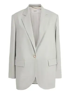 Agnona Virgin Wool Single-breasted Blazer - Grey