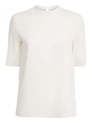 Agnona Jacquard T-shirt Blouse - White