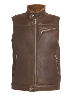 ELEVENTY Lambskin Shearling Gilet