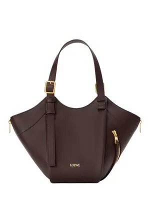 Loewe Calfskin Hammock Flip Tote Bag - Brown