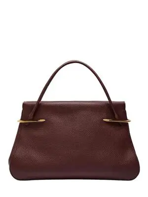 Givenchy Grained Leather Top Handle Bag - Brown