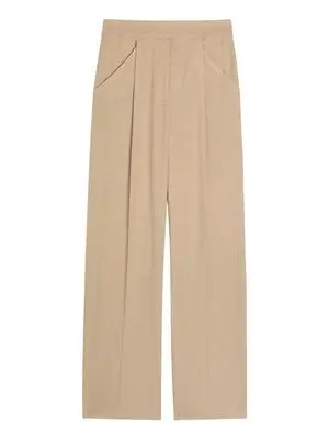 Veronica Beard Marbeau Wide-leg Trousers - Khaki