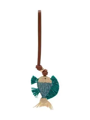 Zimmermann Fish Raffia Bag Charm - Multicoloured 1