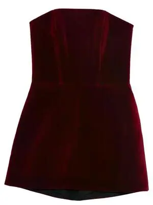 VESTIAIRE D'UN OISEAU LIBRE Strapless Mini Dress - Red