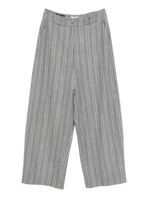 VESTIAIRE D'UN OISEAU LIBRE Striped Trousers - Grey
