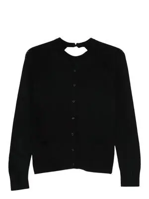 CORDERA Cutout Cardigan - Black