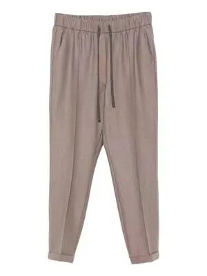 LE TRICOT PERUGIA Drawstring Trousers - Neutrals