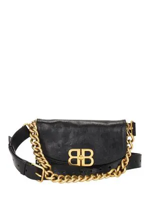 Balenciaga Bb Soft Flap Small Bag - Black