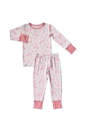 LAREE + CO Josiemae 2-piece Long Sleeve Set - Pink
