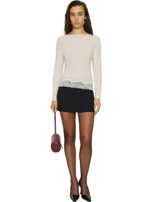 REFORMATION Hunter Knit Top - Ivory