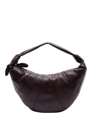 LEMAIRE Fortune Crescent Leather Shoulder Bag - Brown