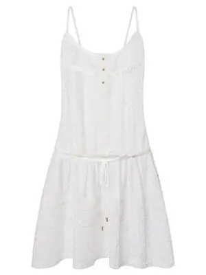 Melissa Odabash Bailey Open-knit Mini Dress - White