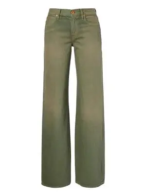 SLVRLAKE Mica Wide-leg Jeans - Green