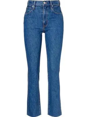 SLVRLAKE Hero Cropped Slim Jeans - Blue