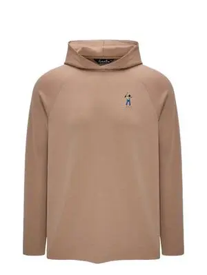 EASTSIDE GOLF Logo Embroidered Fleece Hoodie - Taupe