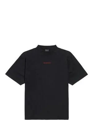 Balenciaga Back T-shirt Medium Fit - Black