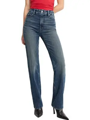 Good American Relaxed Straight Leg Jeans - Indigo1147