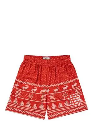 ERIC EMANUEL Ee Basic/core Short - Red Holiday Sweater