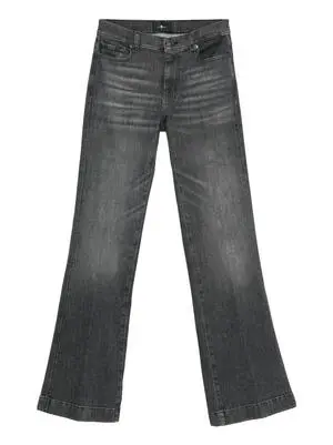 7 For All Mankind Dojo Flare Jeans - Grey