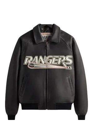 Kith X Avirex New York Rangers Bomber Jacket - Black