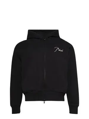 Rhude Classique Zip Up Hoodie - Black