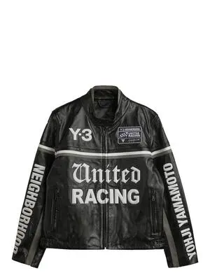 Y3 Y-3 X NBHD Leather Racer Jacket