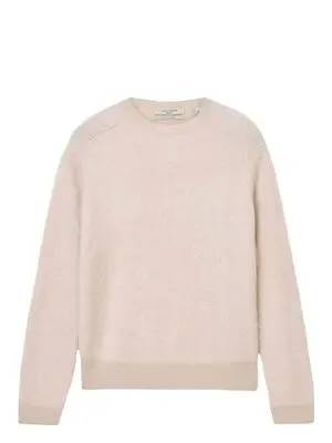 ALLSAINTS Rebel Round-neck Cashmere Jumper - Barley White