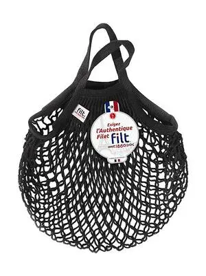 FILT Mini Cotton Net Shopper Black