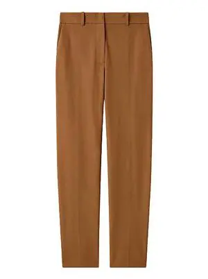 JOSEPH Coleman Slim-fit Stretch-gabardine Trousers - Cinnamon