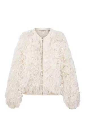 ALLSAINTS Elias Textured Wool-blend Jacket - Chalk White