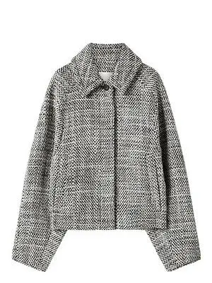 JOSEPH Crosshatch Wool-Blend Jacket