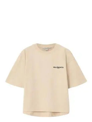 ALLSAINTS Halis Amelie Oversized-fit Cotton-jersey T-shirt - Sandy White