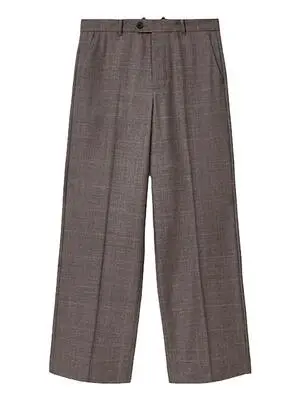 ALLSAINTS Clover Straight-leg Stretch Wool-blend Trousers - Feather Taupe
