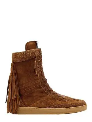 ALLSAINTS Louise Suede Boots - Tan Brown
