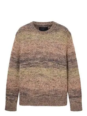 ALLSAINTS Finch Brushed-ombre Knitted Jumper - Taupe Brown