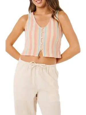 Rip Curl Premium Surf Stripe Camisole - Coral Multi