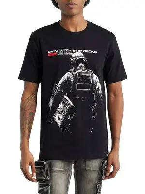 RtA Liam Graphic T-shirt - Black Deck