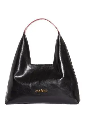 Marni Leather Top Handle Bag - 00n99 Black