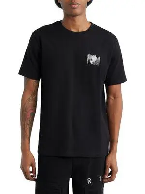 RtA Liam Cyber Metal Graphic T-shirt - Black Cyber Metal