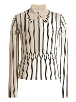 Zimmermann Rebellion D Knit Polo Shirt - Stripe