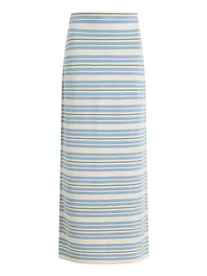 Zimmermann Rebellion Knit Midi Skirt - Stripe