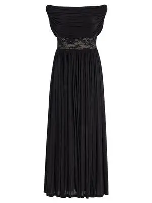 Zimmermann Off-the-shoulder Lace Detailed Maxi Dress - Black