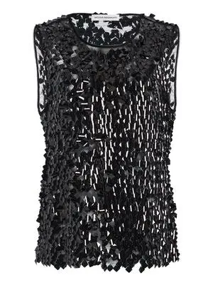 NICCOLO PASQUALETTI Beaded Tank Top